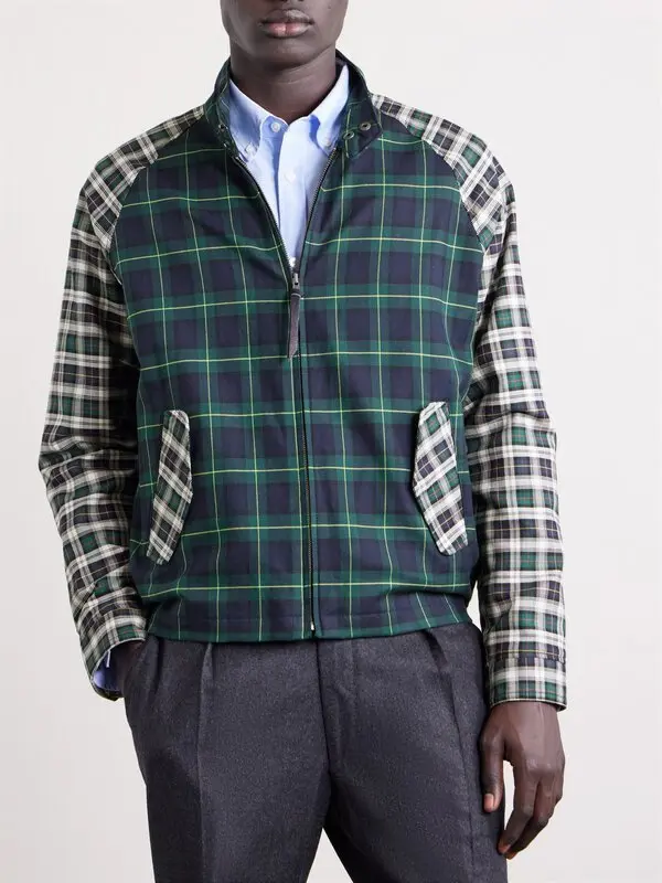 Golden Bear The Beachmont Checked Cotton Bomber Jacket