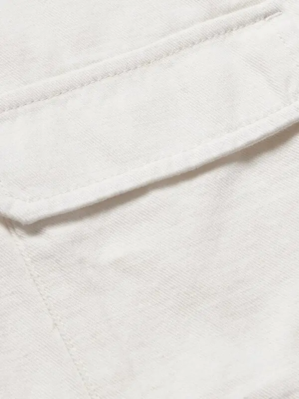 FRAME Cotton-twill Overshirt - Neutrals