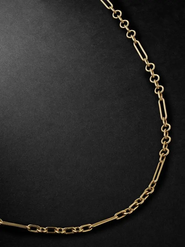 FOUNDRAE Fine Mixed Clip 18-karat Chain Necklace - Gold