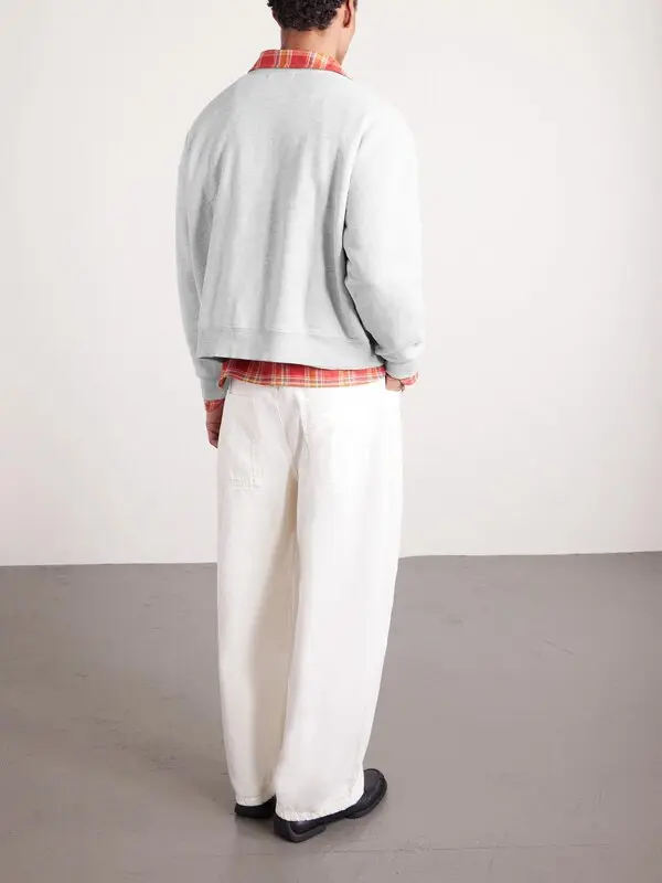 CHERRY LOS ANGELES Five Star Studded Logo-embroidered Cotton-blend Sweater