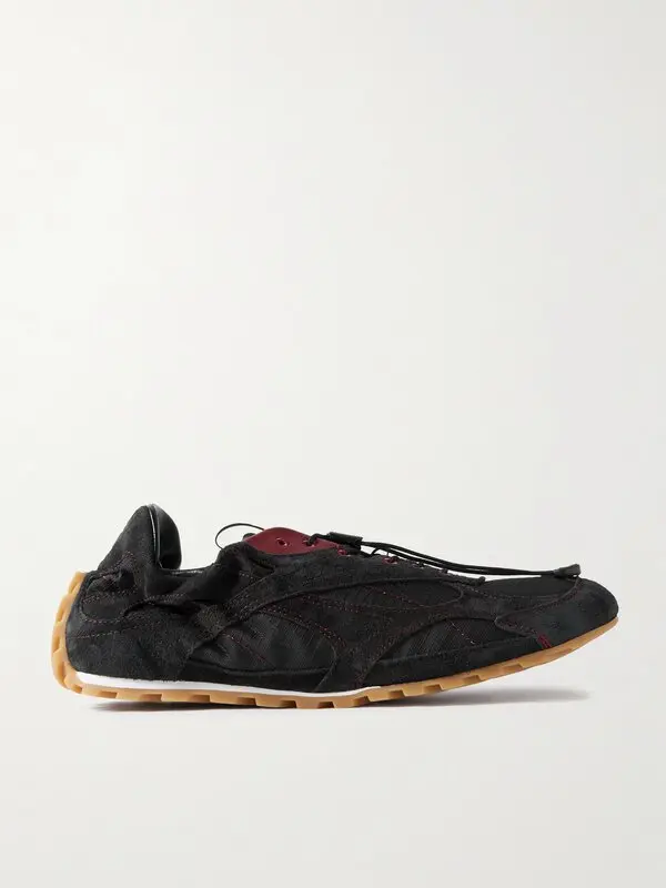Bottega Veneta Orbit Flash Ripstop-trimmed Suede Sneakers