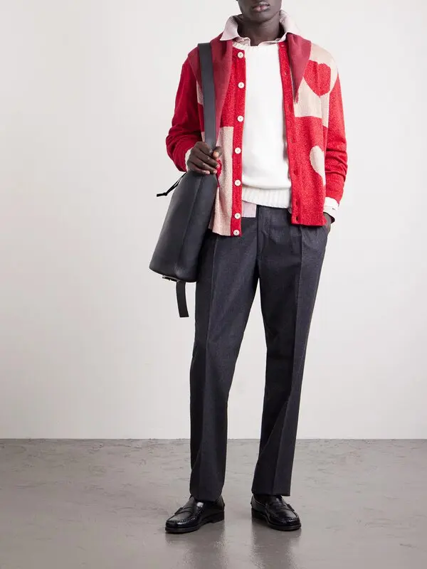 BODE Hearts Lamé Cardigan