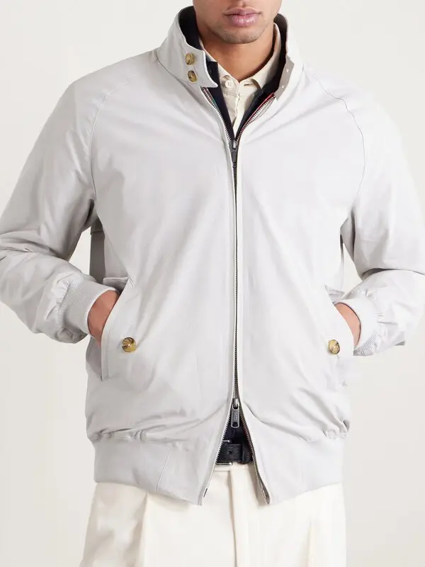 BARACUTA G9 Shell Harrington Jacket - Gray