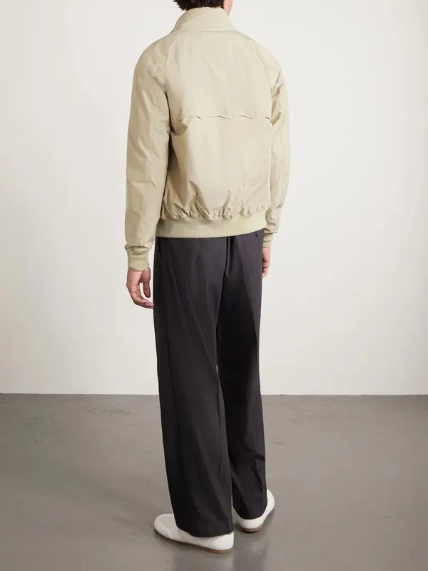 BARACUTA G9 Shell Harrington Jacket - Neutrals