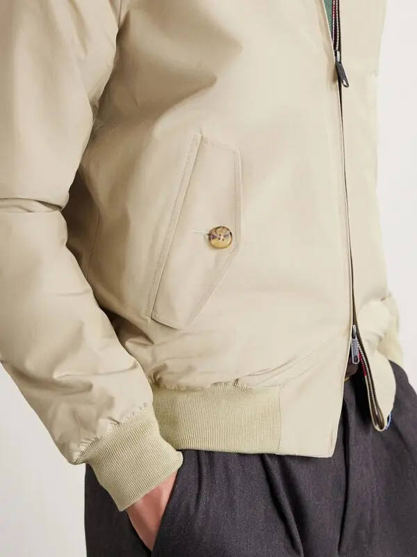 BARACUTA G9 Shell Harrington Jacket - Neutrals
