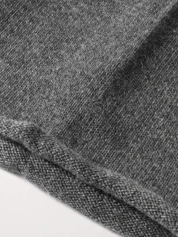THE ELDER STATESMAN Stacked Cashmere Beanie - Gray