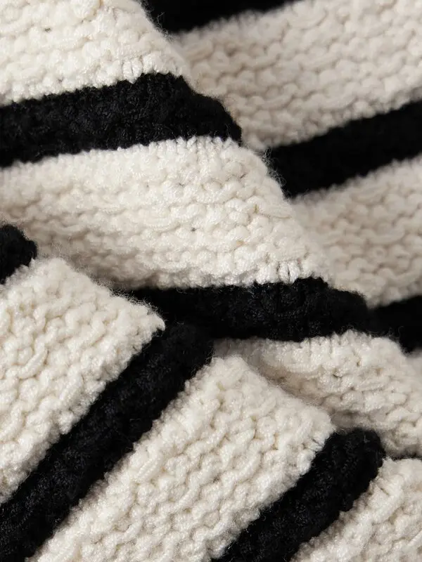 Posse Henry Striped Embellished Knitted Shorts