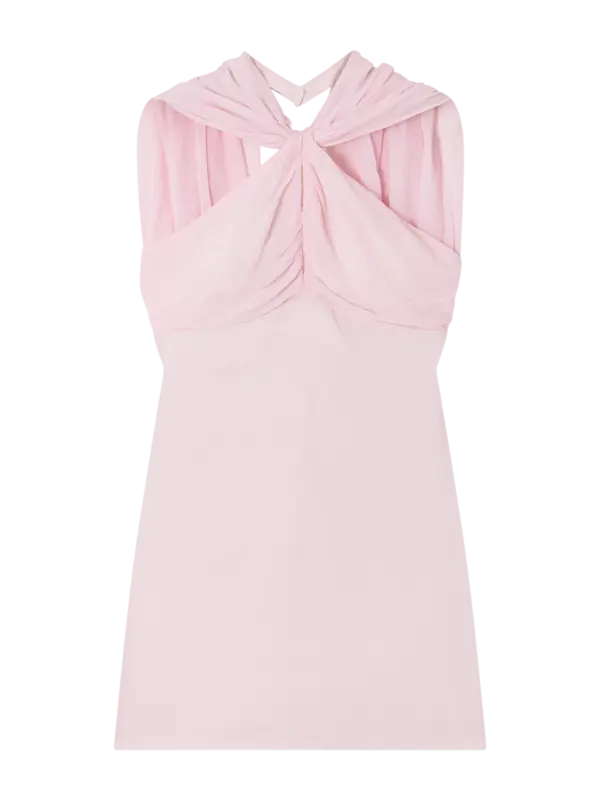 Posse Solene Ruched Mini Dress - Pink