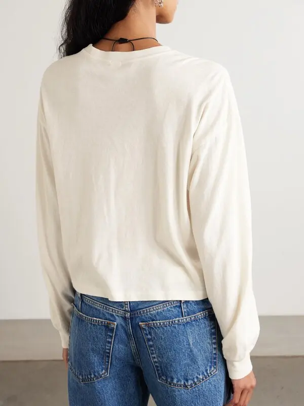 RE/DONE Printed Cotton-jersey T-shirt