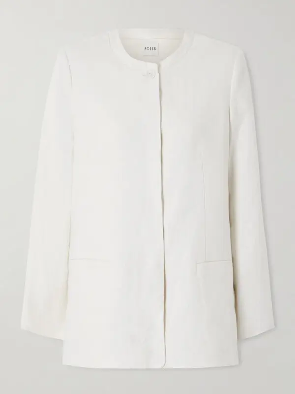 Posse Edie Linen Blazer - Neutrals