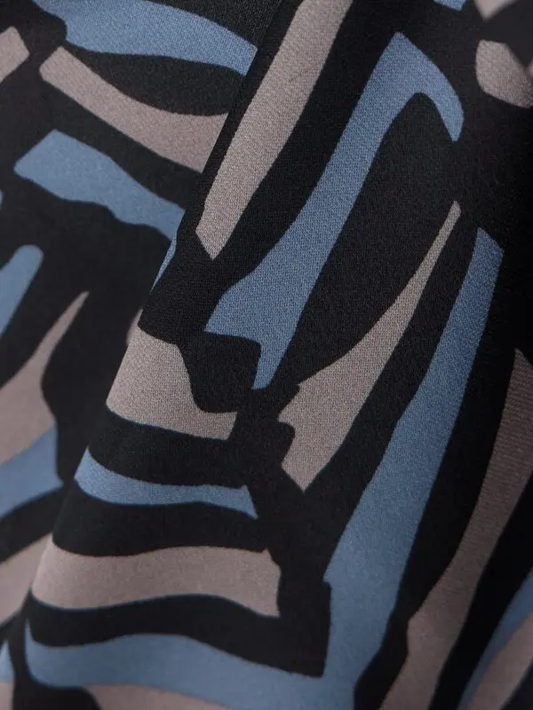 Matteau Printed Silk-georgette Pareo - Blue