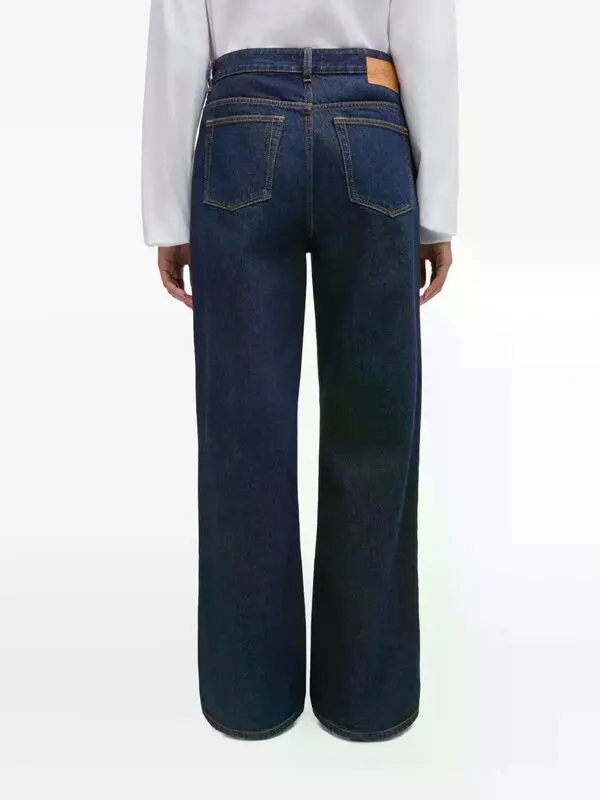 GANNI Logo-patch Jeans