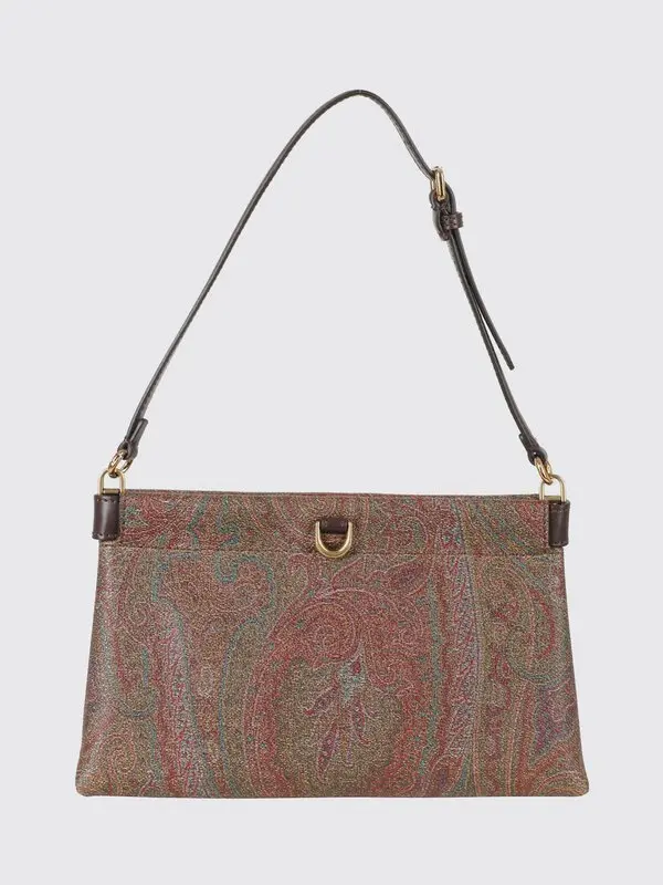 Etro Paisley Print Baguette Bag - Brown