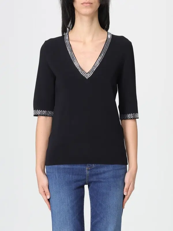Liu Jo Embellished V-neck Sweater