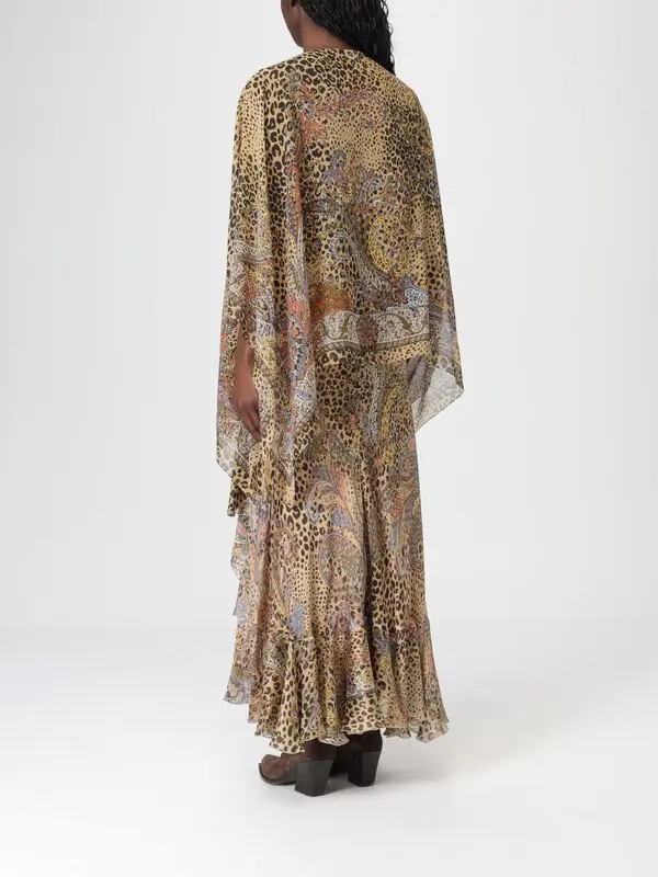 Etro Printed Cape Effect Top - Beige