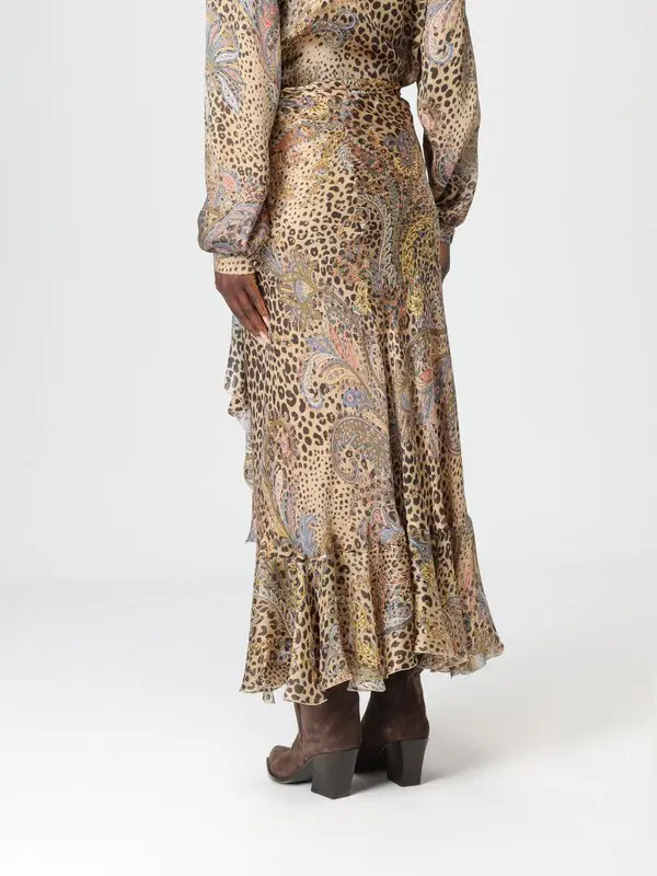 Etro Printed Wrap Skirt
