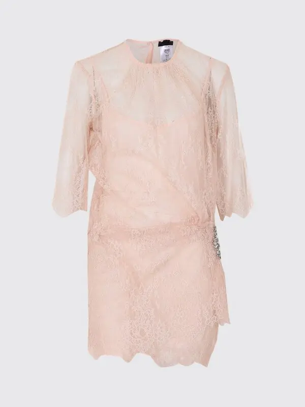 white long sleeve sheer lace maxi dress Fashion White Lace Tie-Up Open Back Maxi Dress with Long Sleeve main image 1