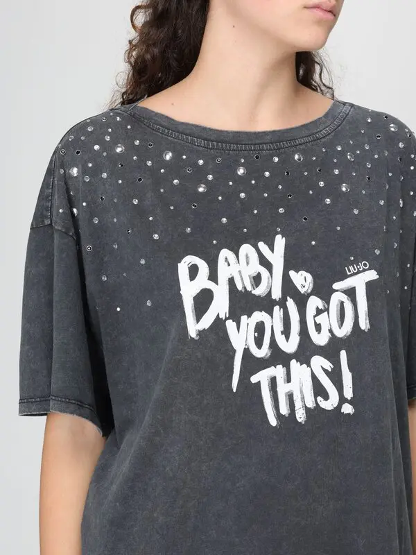 Liu Jo Embellished Graphic T-shirt