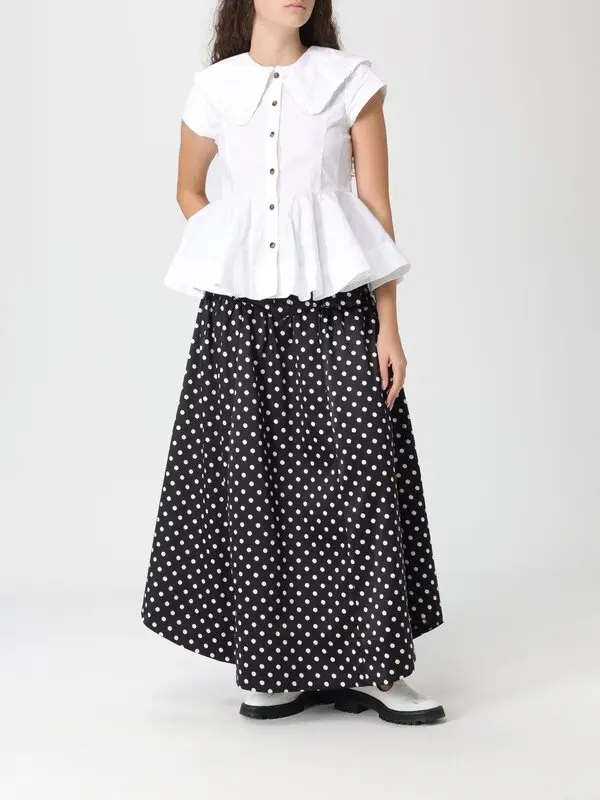 GANNI Polka Dot Maxi Skirt