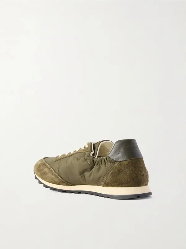 Le Monde Beryl Suede And Leather-trimmed Sneakers