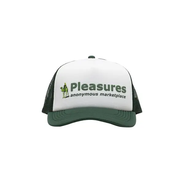 PLEASURES Exchange Trucker Cap - Green