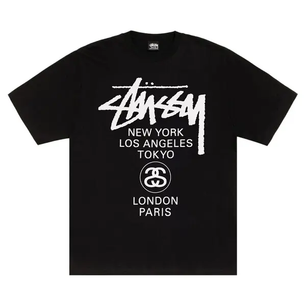StÜssy World Tour T-shirt - Black