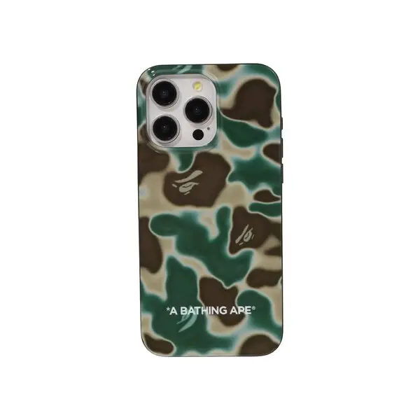 A BATHING APE Liquid Camo Iphone 15 Pro Max Case 'olive Drab - Green