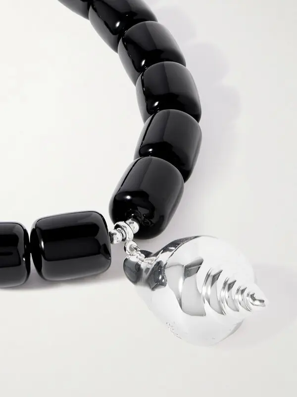 JULIETTA Ponza Silver-plated Necklace - Black