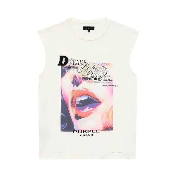 PURPLE BRAND Dreams Tank Top - White