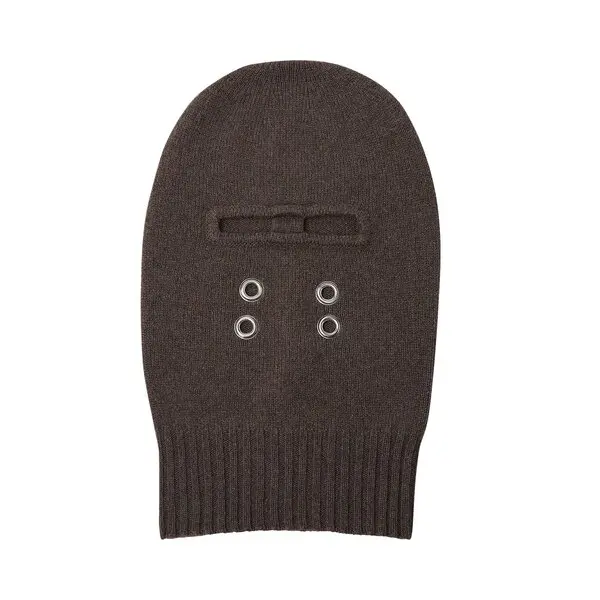 Rick Owens Strobe Runway Gimp Balaclava - Brown