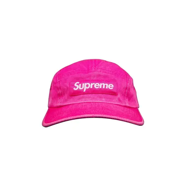 Supreme Washed Chino Twill Camp Cap - Pink