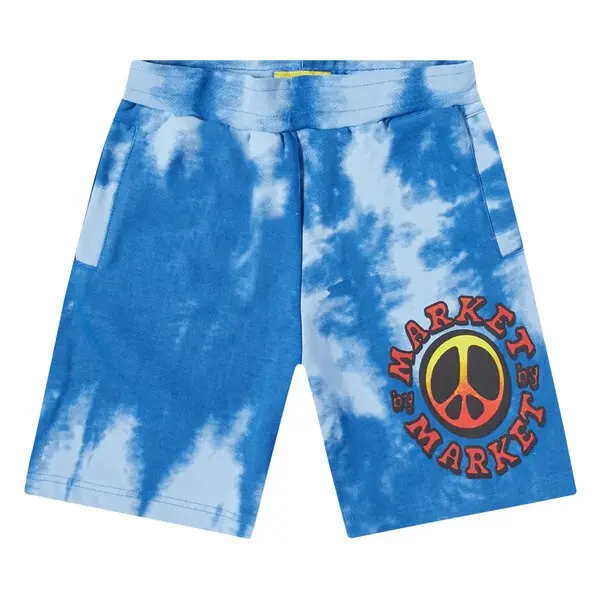 MARKET Cali Lock Gradient Tie Dye Sweatshorts - Multicolor