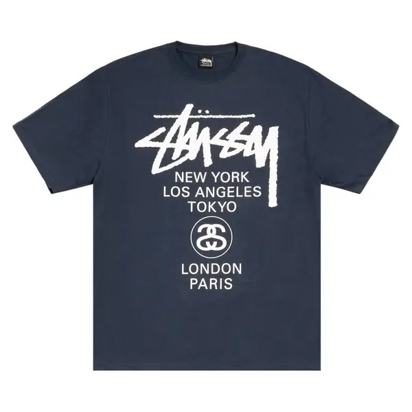 StÜssy World Tour Tee - Blue