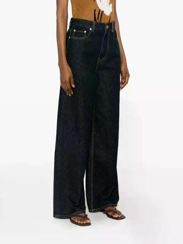 GANNI Isey Five-pocket Jeans - Blue