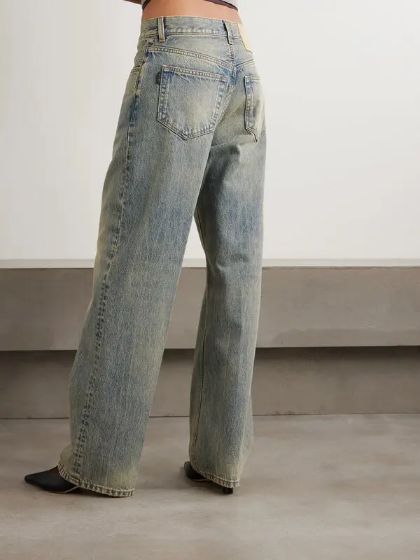 HAIKURE Bonnie Mid-rise Straight-leg Jeans - Blue