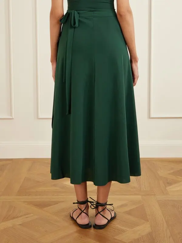 ERES Julieta Stretch-jersey Wrap Midi Skirt