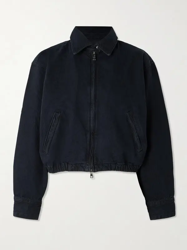 AGOLDE Nile Denim Bomber Jacket - Blue