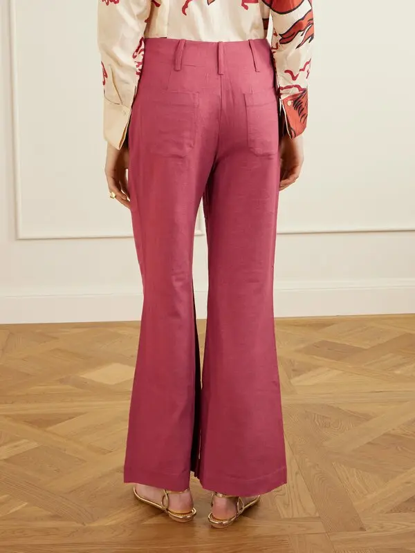 Alix Of Bohemia Charlie Silk Flare Pants