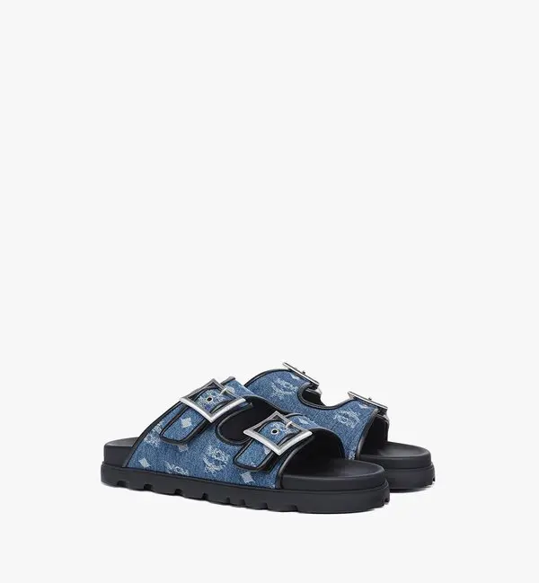 Mcm Monogram Jacquard Sandals