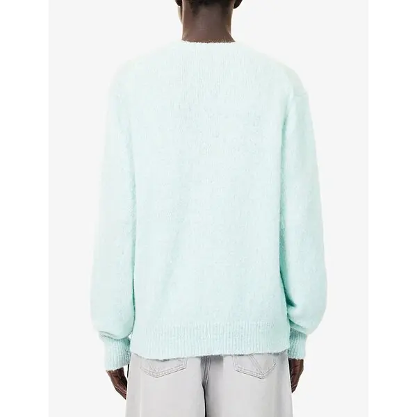 TOM FORD Crew Neck Brushed-knit Alpaca-blend Jumper - Frost