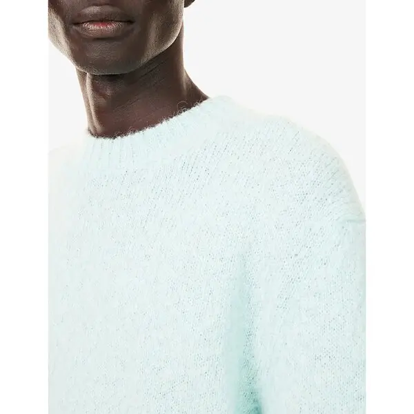 TOM FORD Crew Neck Brushed-knit Alpaca-blend Jumper - Frost