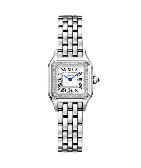 CARTIER Panthère De Small Diamond Quartz Watch - Steel