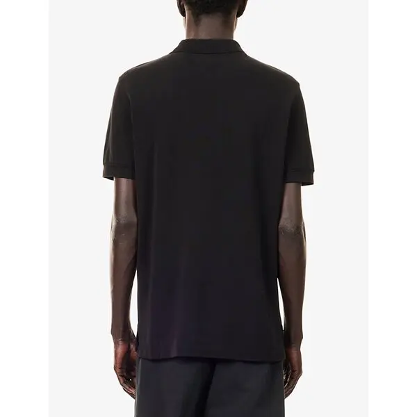 TOM FORD Short-sleeve Piquet Cotton-blend Polo Shirt - Black