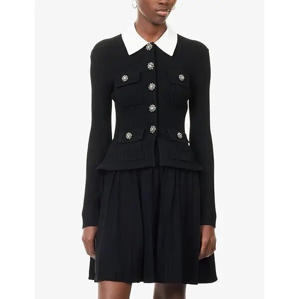 SELF-PORTRAIT Tailored Knitted Mini Dress