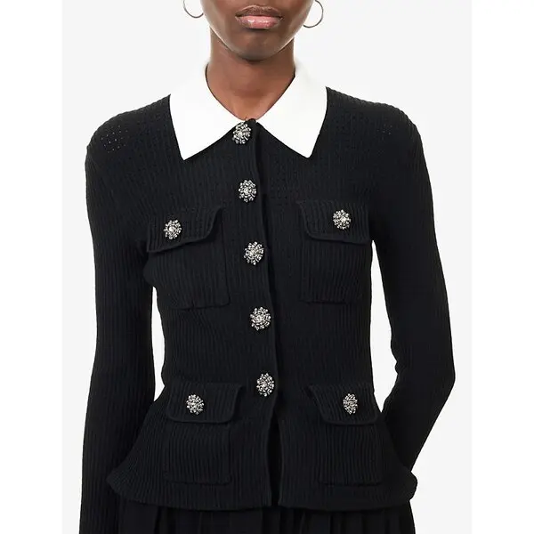 SELF-PORTRAIT Tailored Knitted Mini Dress