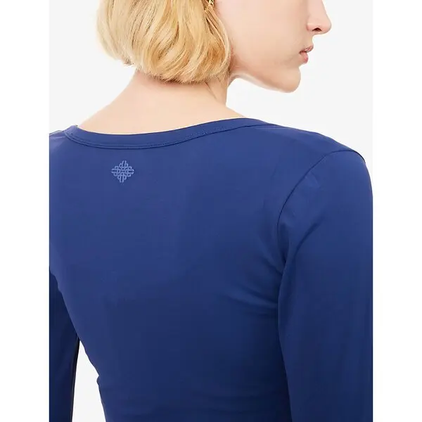 THE COUTURE CLUB Stretch-woven Sculpt Scoop-neck Top