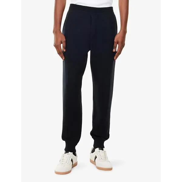 TOM FORD Regular-fit Tapered-leg Stretch-wool Blend Jogging Bottoms - Black