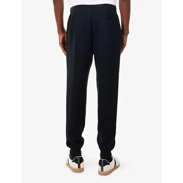 TOM FORD Regular-fit Tapered-leg Stretch-wool Blend Jogging Bottoms - Black