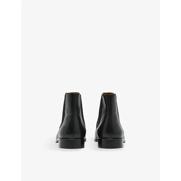 REISS Elba Leather Chelsea Boots - Black