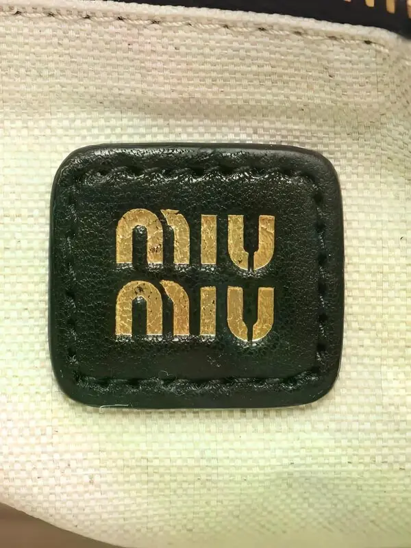 Miu Miu 2020s Embossed Leather Shoulder Bag